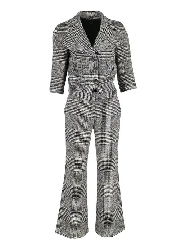 JOSEPH Houndstooth-check Suit - Black