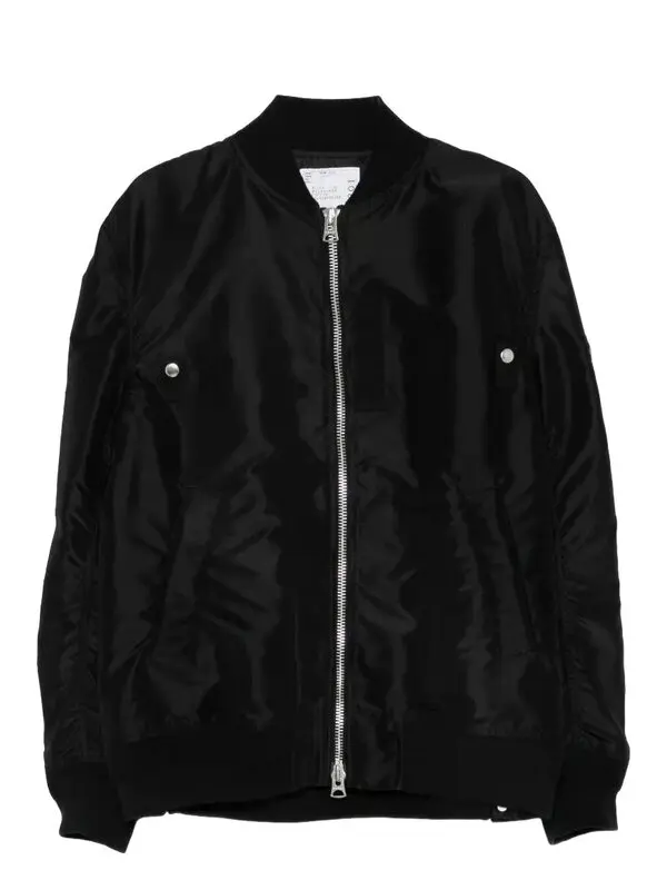 Sacai Zip-up Bomber Jacket - Black