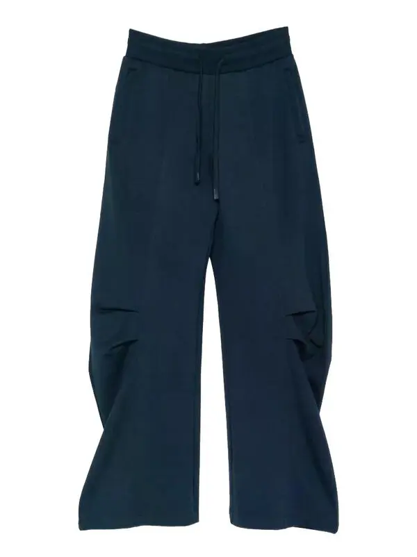 Patrizia Pepe Fleece Oversized Track Pants - Blue