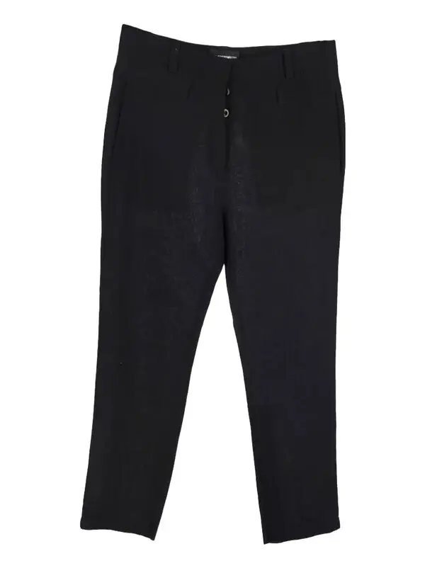 ANN DEMEULEMEESTER VINTAGE Straight-leg Trousers - Black
