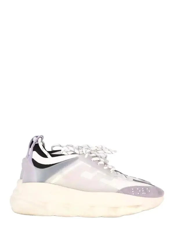 Versace Chain Reaction Lace-up Sneakers - White