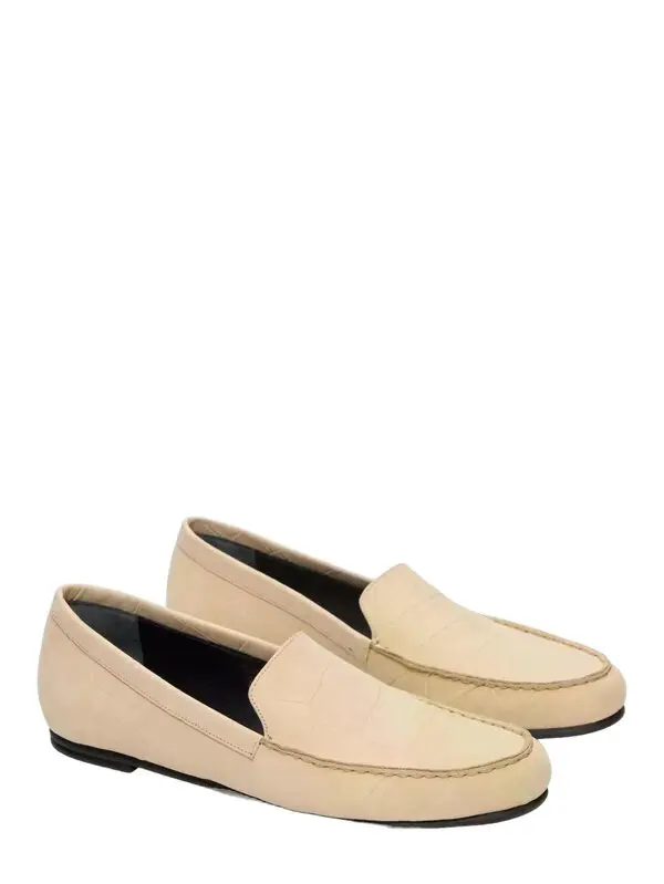 Loulou De Saison Pesaro Topstitching Loafers - Neutrals