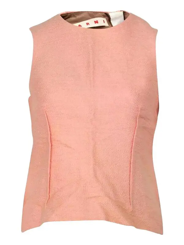 Marni Sleeveless Wool Top - Pink