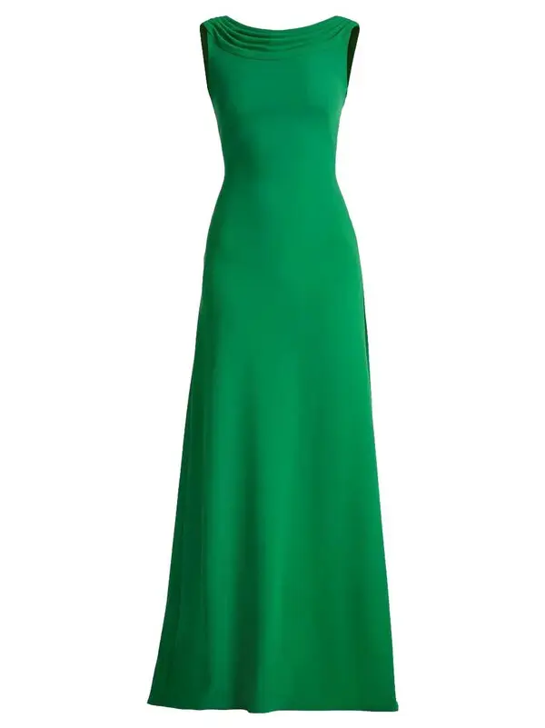Tadashi Shoji Cowl-neck Maxi Dress - Green