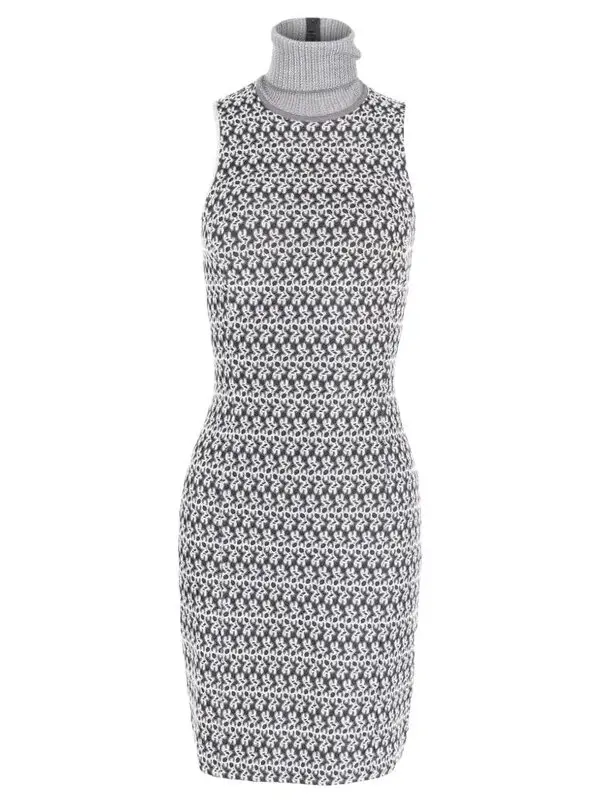 Missoni Roll-neck Mini Dress - Grey