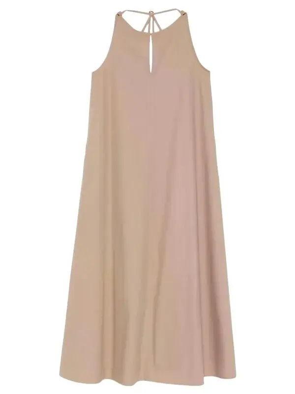 Agnona Shift Midi Dress - Neutrals