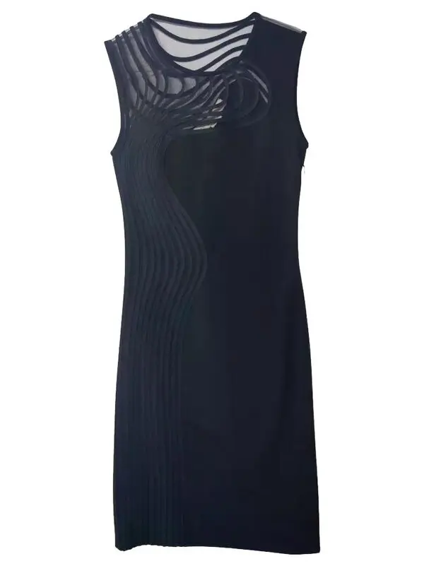 Stella McCartney Ripple Sleeveless Dress - Black