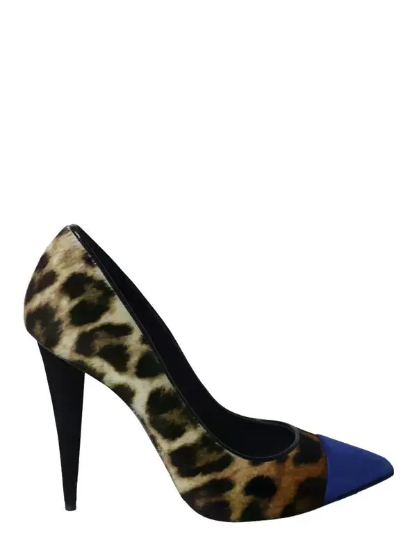 GIUSEPPE ZANOTTI Animal-print Pointed Pumps - Brown