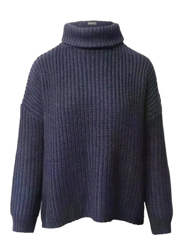 Zadig&Voltaire Turtleneck Knitted Sweater - Blue