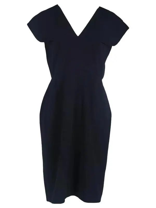Roland Mouret V-neck Knee-length Dress - Blue