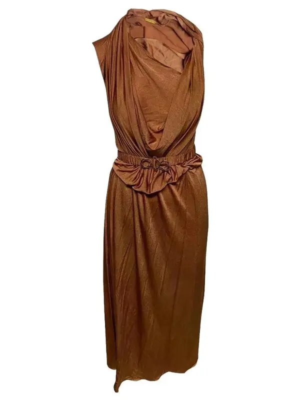 Dodo Bar Or Ora Belted Midi Dress - Brown