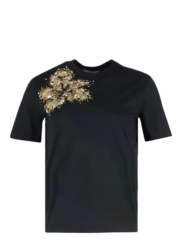 Prada Embellished T-shirt - Black