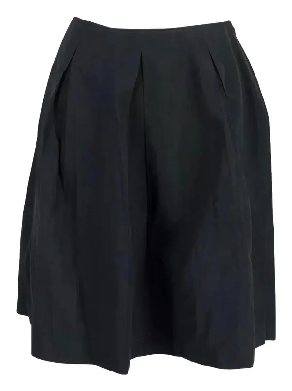 Miu Miu A-line Pleated Skirt - Black