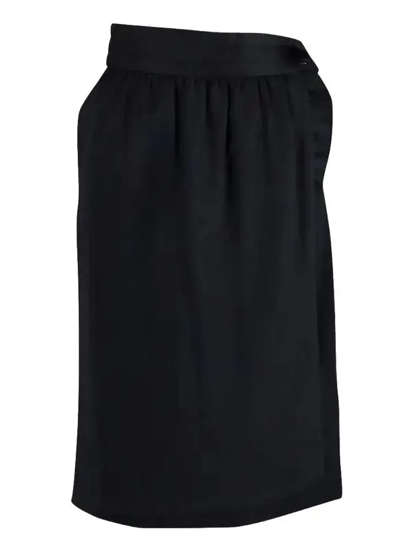Escada Wrap Midi Skirt - Black