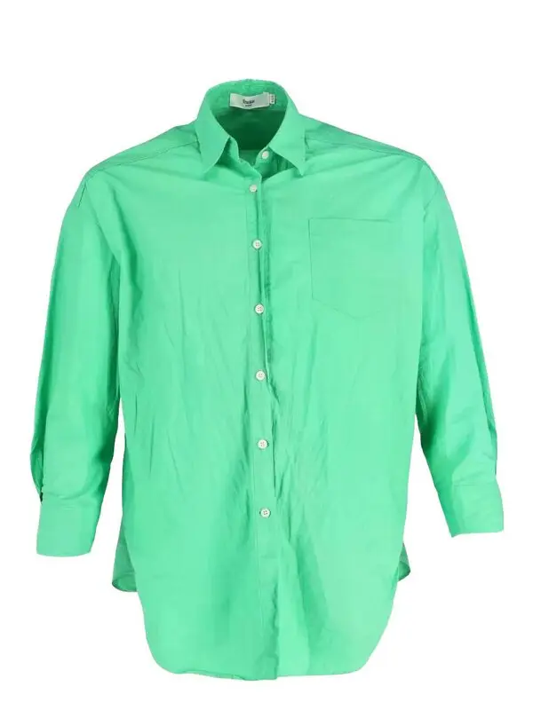 THE FRANKIE SHOP Button-down Cotton Shirt - Green