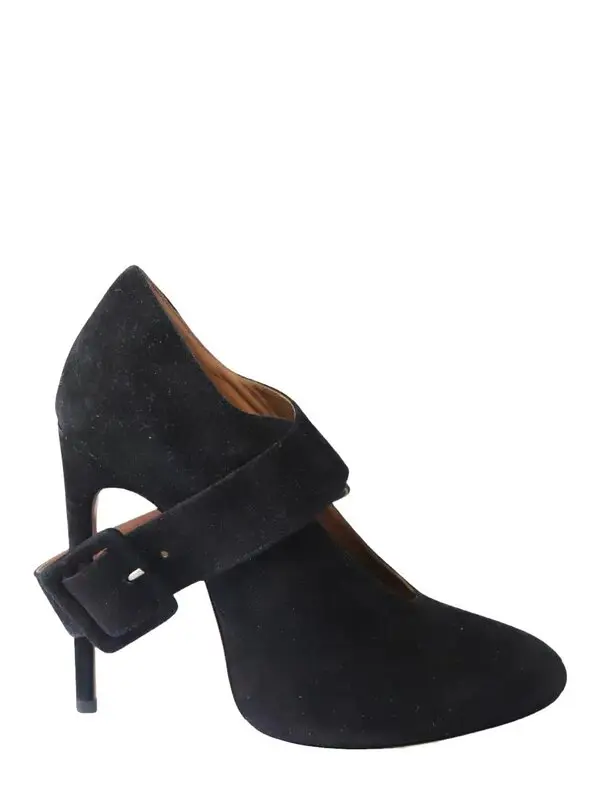 Alaïa Cross-strap Suede Pumps - Black