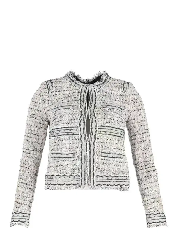 Giambattista Valli Fringed Tweed Blazer - Neutrals