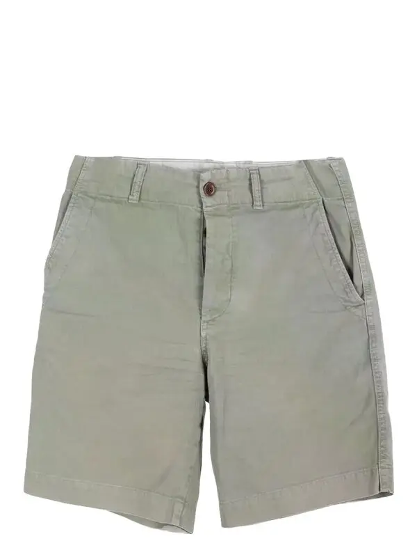 Mr P. Straight Leg Cotton Shorts - Green