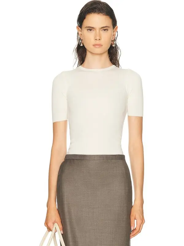 AMIYA Cara Short Sleeve Shirt - Off White