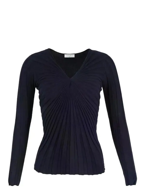 Sandro Justine V-neck Top - Blue