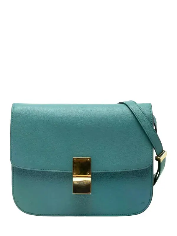 Celine 2015 Medium Classic Box Bag - Blue