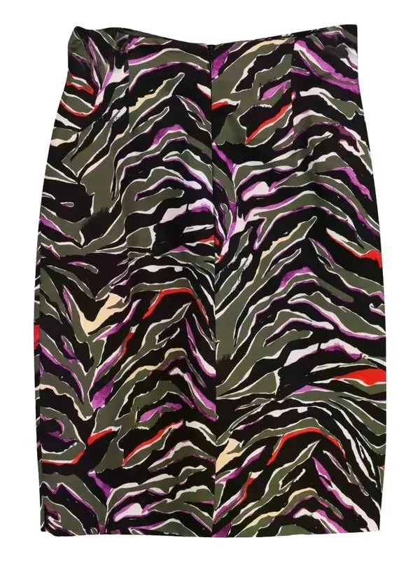 Balenciaga Pencil Print Skirt - Green