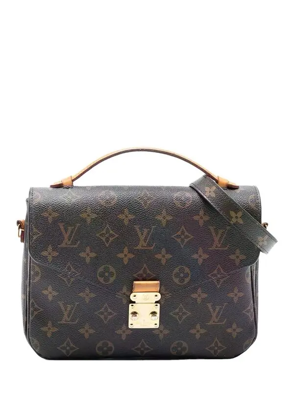 LOUIS VUITTON 2017 Monogram Pochette Metis Satchel - Brown