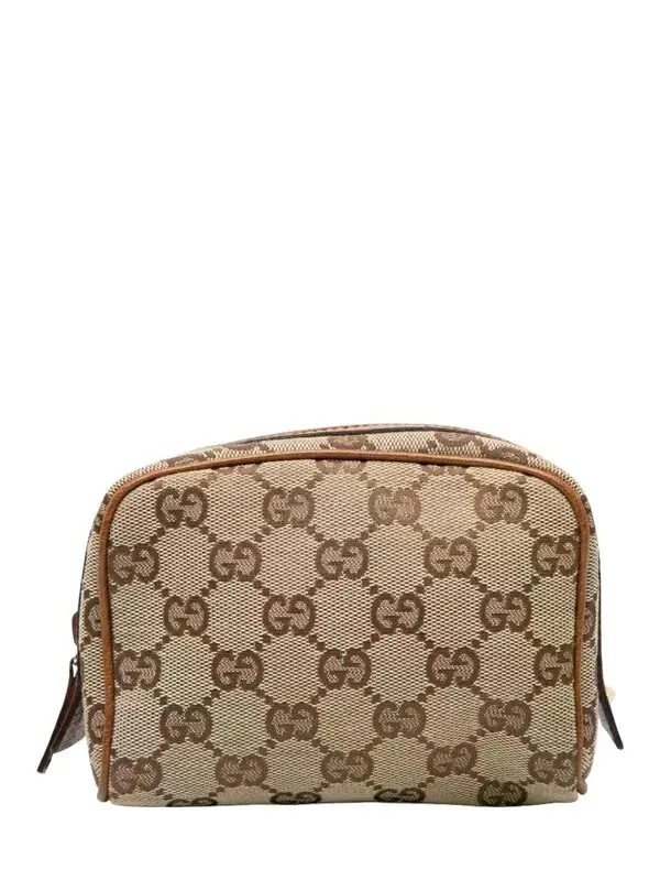 Gucci Gg Canvas Pouch - Brown