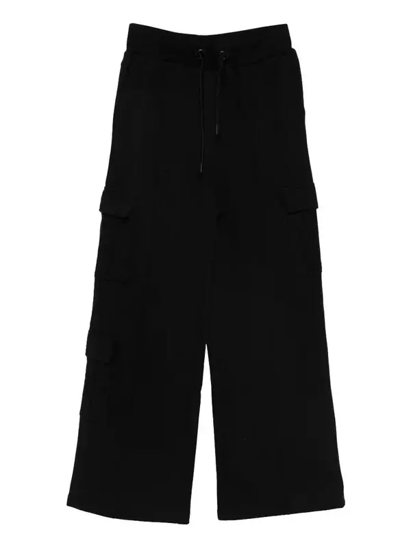 Patrizia Pepe Cargo Fleece Track Pants - Black