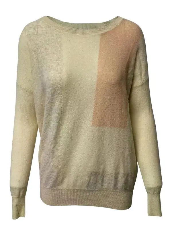 Vince Colourblock Ribbed Sweater - Neutrals