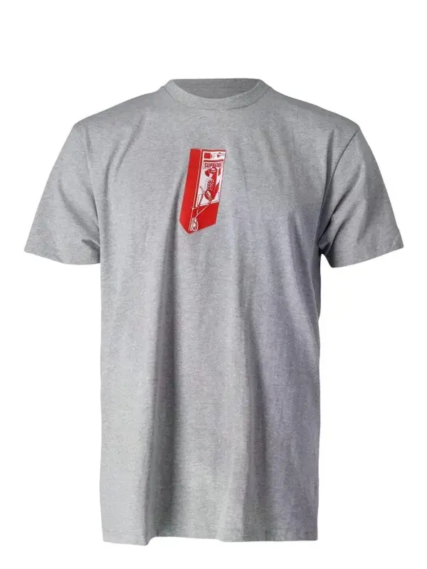 Supreme Payphone-print Short-sleeve T-shirt - Grey