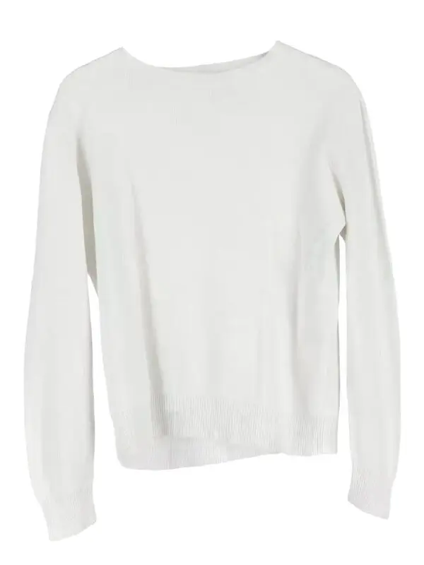 A.p.c. Knitted Crew-neck Sweater - White