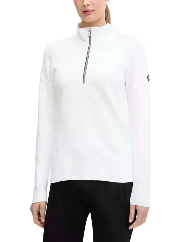 NEWLAND Textured Zip Ski Top - White