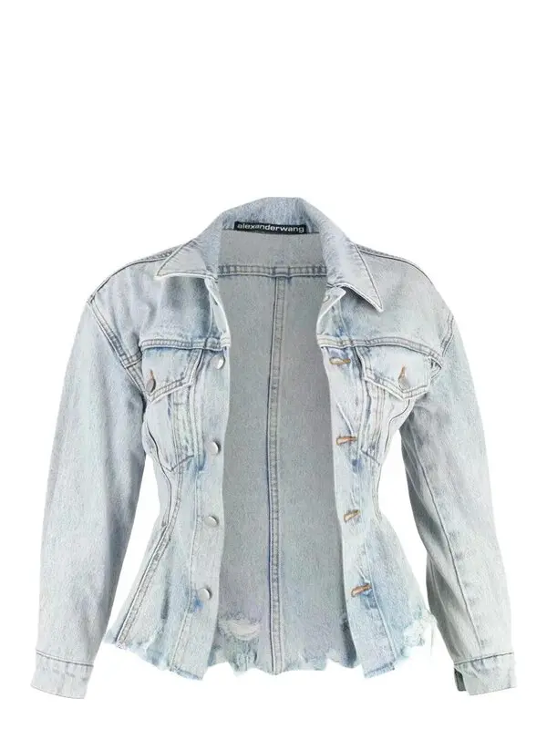 ALEXANDER WANG Sculpted Denim Jacket - Blue