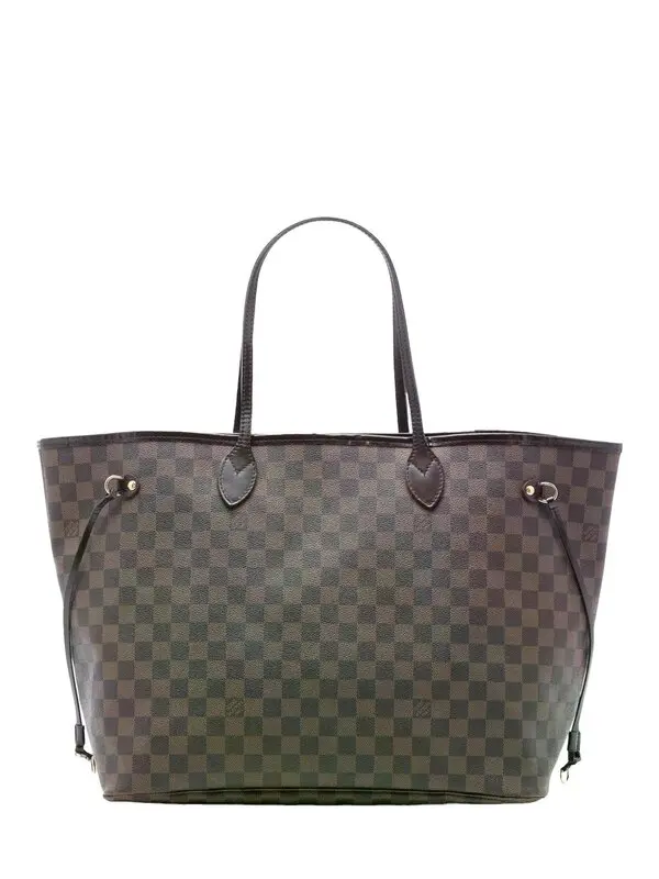 LOUIS VUITTON 2010 Damier Ebene Neverfull Gm Tote Bag - Brown