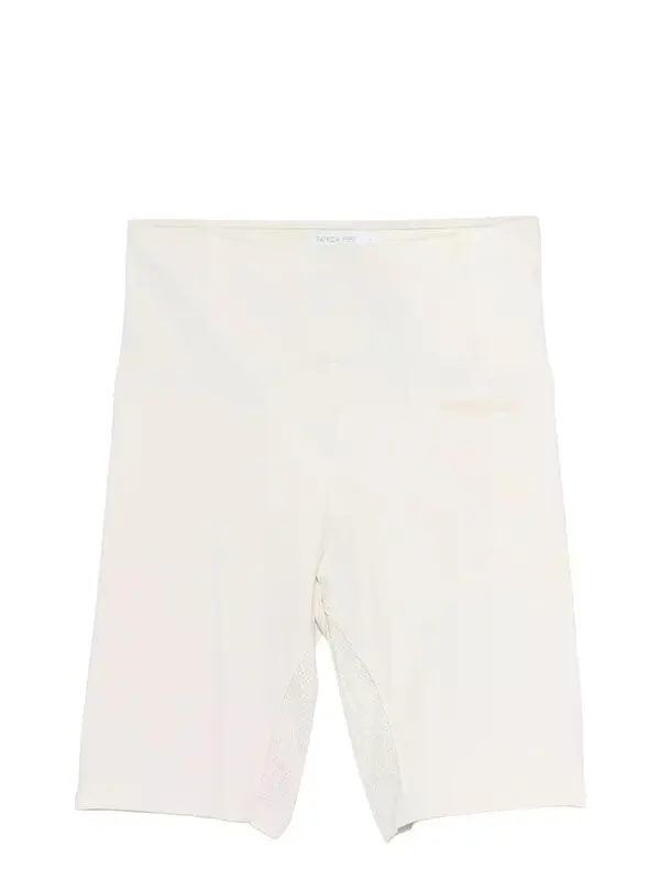 Patrizia Pepe Cycling Shorts With Mesh Panel - Neutrals