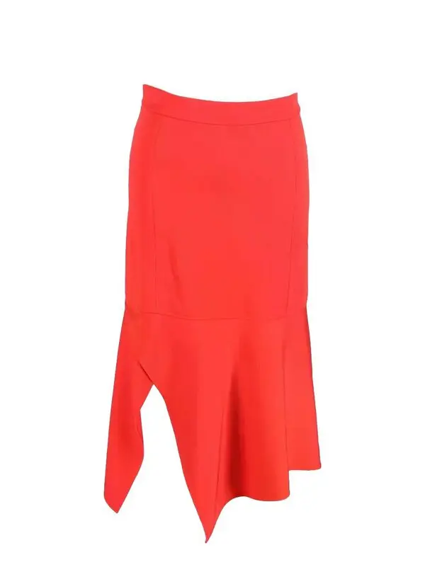 Victoria Beckham Asymmetrical Midi Skirt - Red