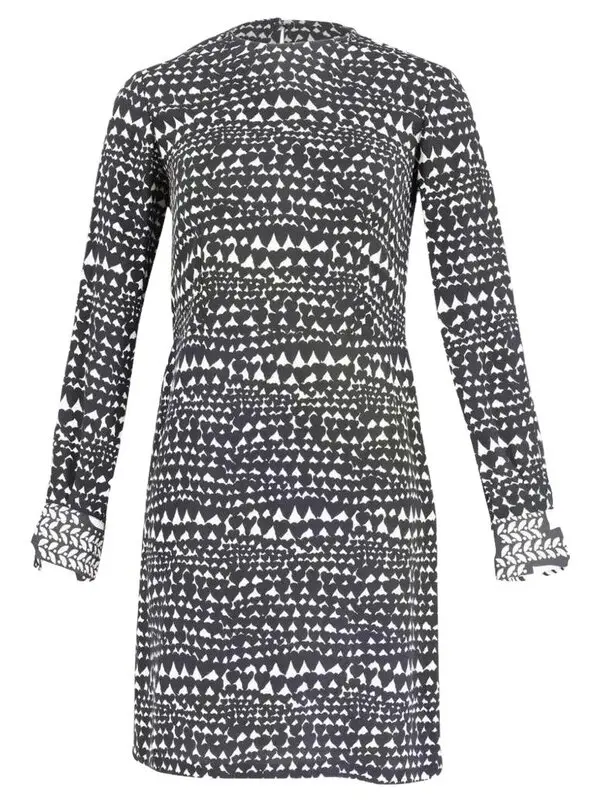 Stella McCartney Printed Sheath Mini Dress - Black