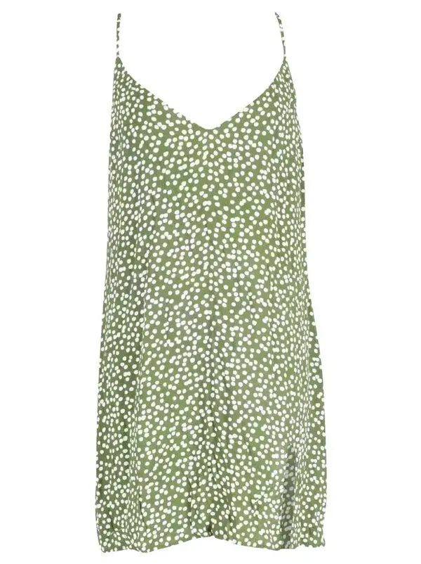 REFORMATION Marlowe Printed Mini Dress - Green