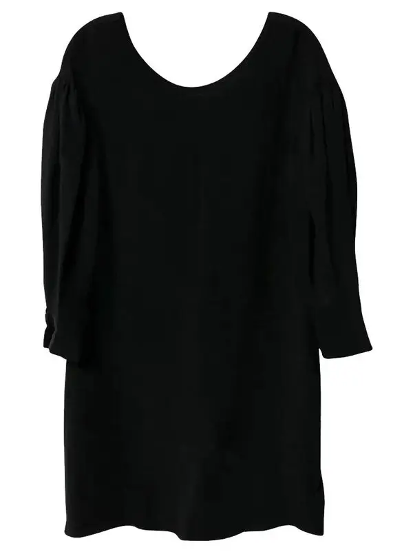 Simone Rocha Boat-neck Mini Dress - Black