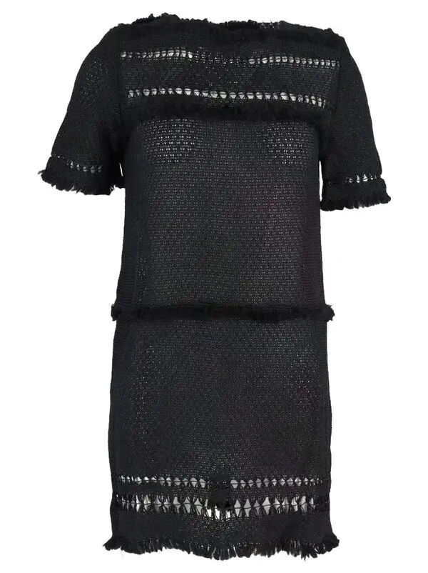 ISABEL MARANT VINTAGE Perforated Mini Dress - Black
