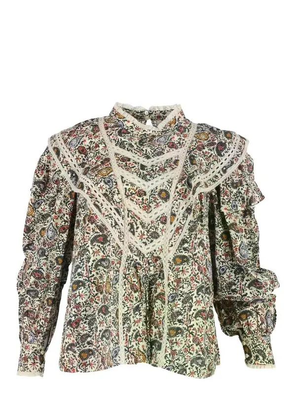ISABEL MARANT VINTAGE Paisley-print Blouse - Neutrals