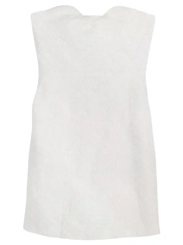 Diane Von Furstenberg Strapless Mini Dress - White