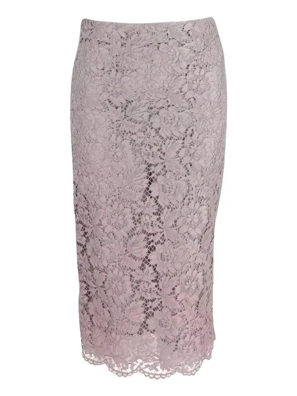 Valentino Garavani Lace Midi Skirt - Neutrals