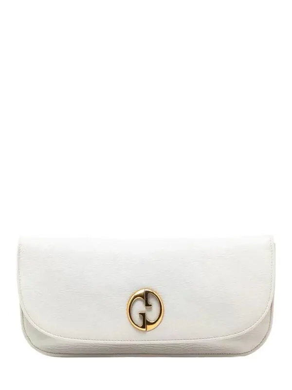 Gucci 1973 Flap Clutch - White