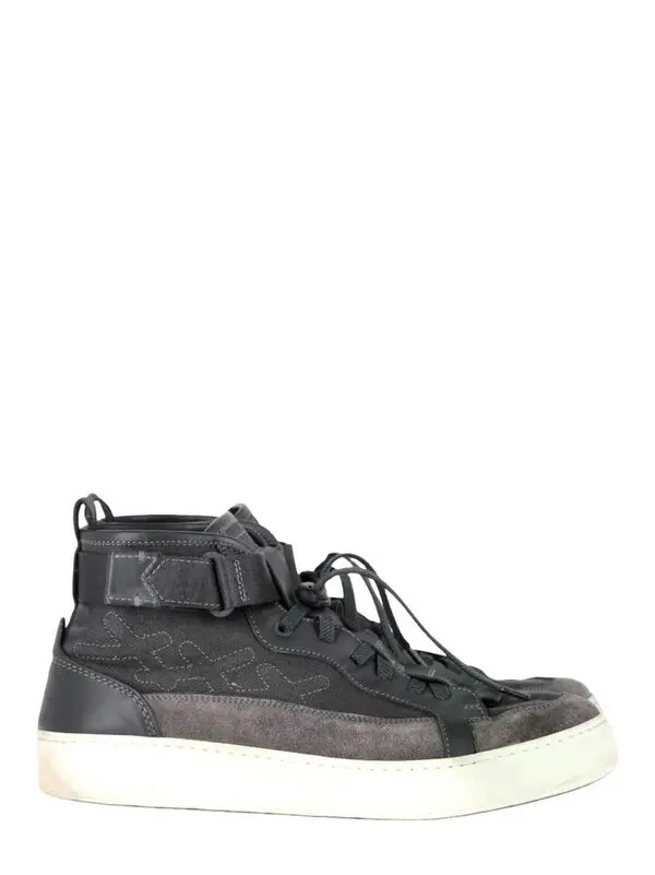Ermenegildo Zegna Strap High-top Sneakers - Grey