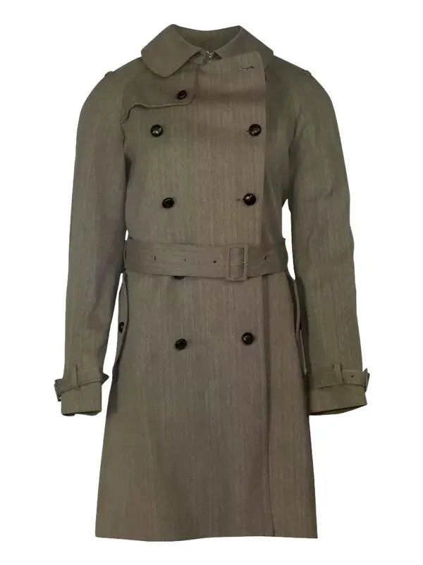 Paul & Joe Gabardine Double-breasted Trench Coat - Green