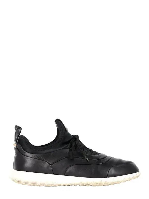 Valentino Garavani Rockstud-embellishment Leather Sneakers - Black
