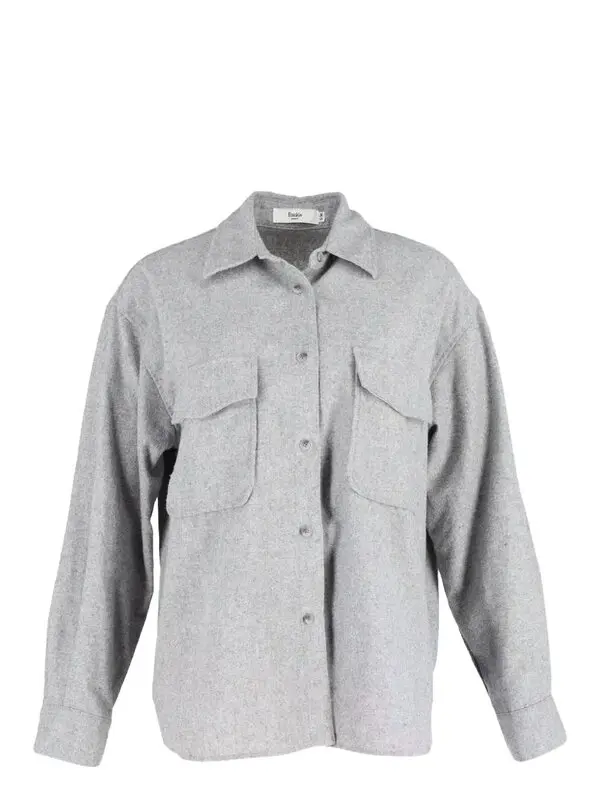 THE FRANKIE SHOP Patch-pocket Shirt - Grey