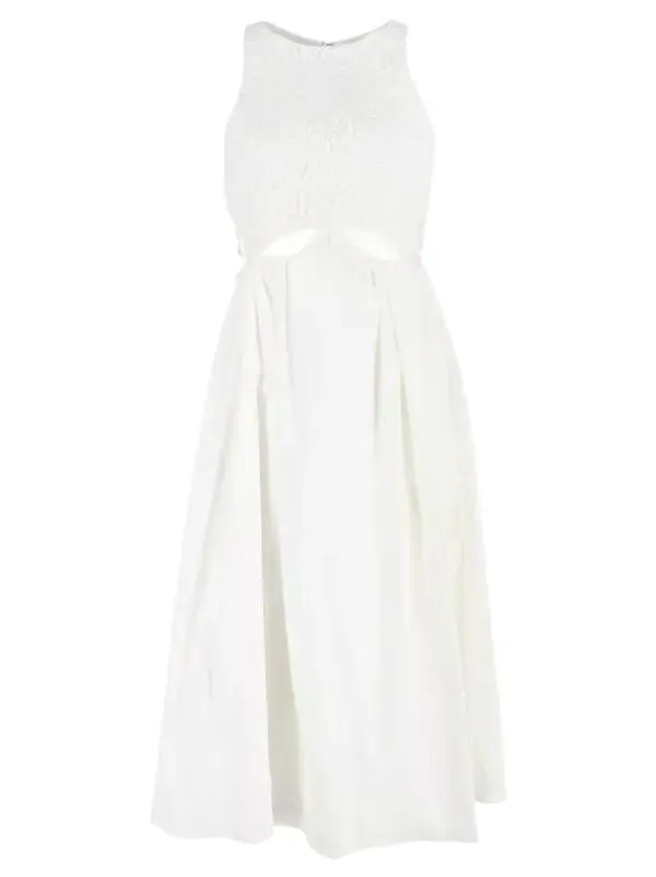 SELF-PORTRAIT Lace Cut-out Maxi Dress - White
